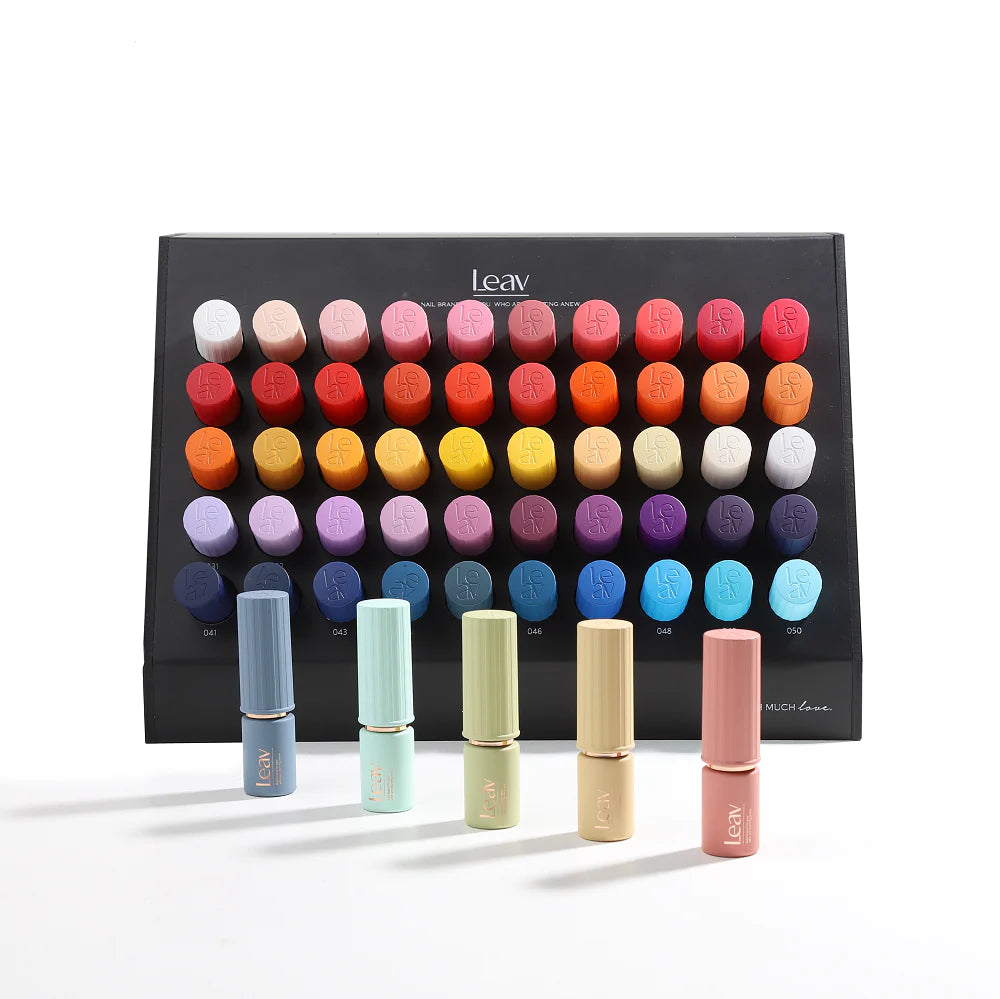 LEAV 100 COLOUR GEL COLLECTION (CHART & DISPLAY INCLUDED) | A TIPS NAILS